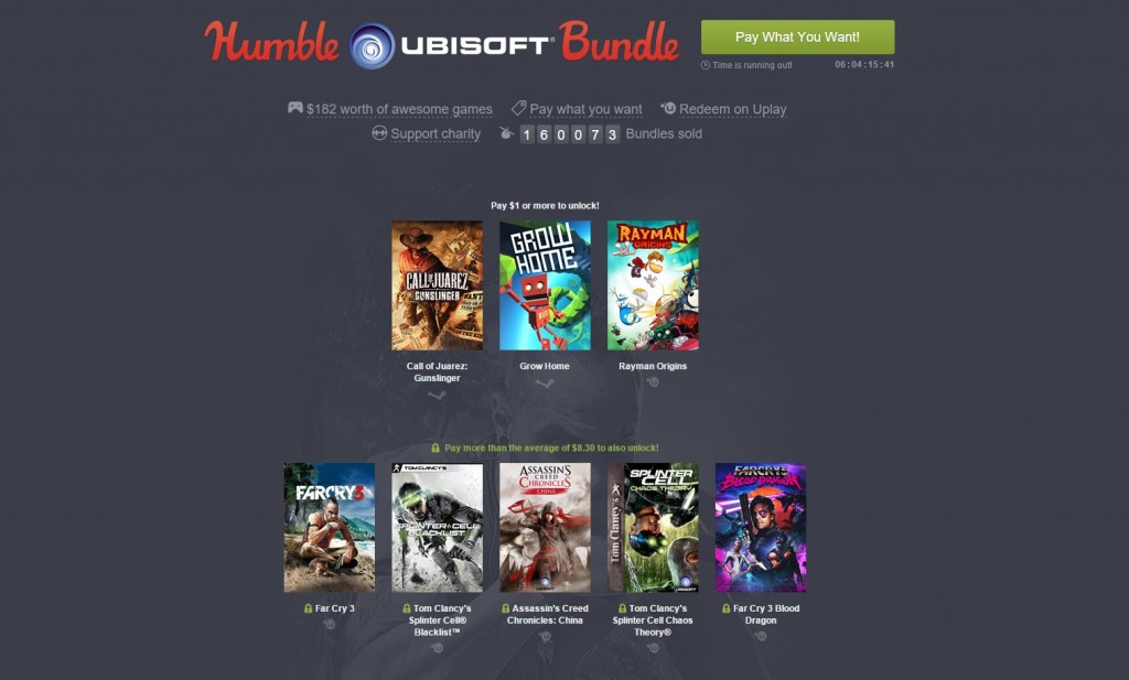 Nuevos juegos añadidos al Humble Bundle de Ubisoft