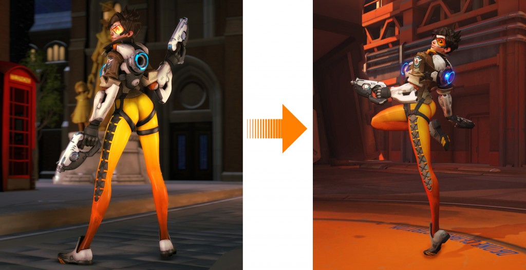 Tracer ya tiene nueva pose "Over the shoulder"
