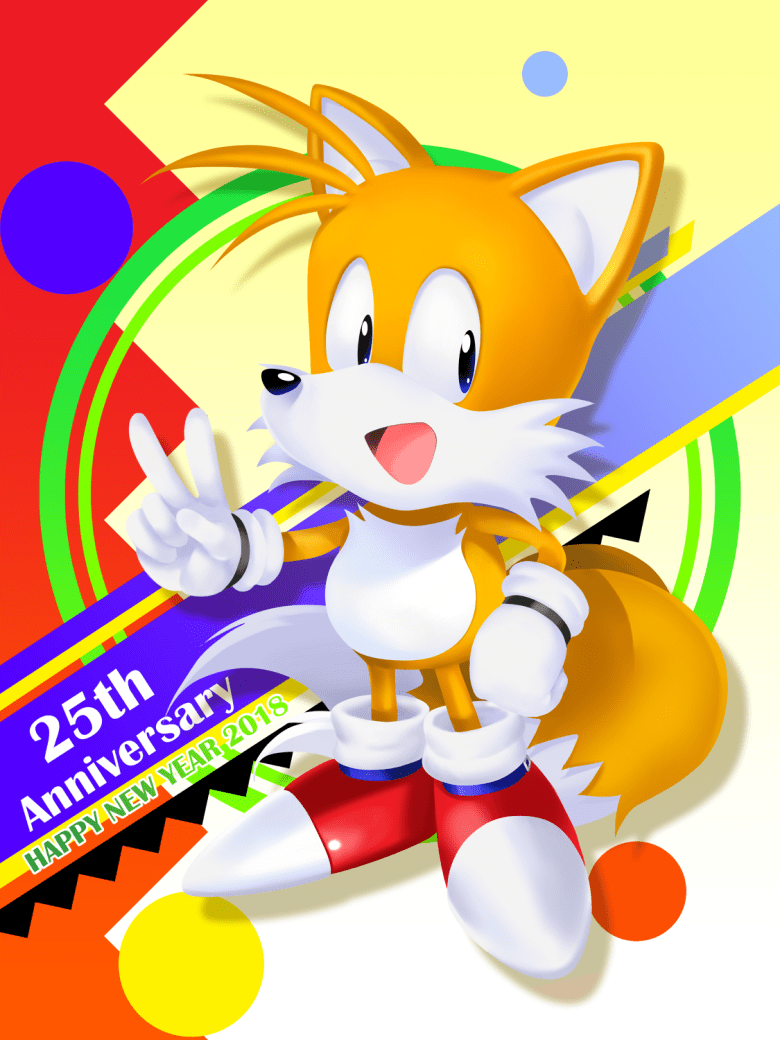 El diseñador de Tails crea un nuevo arte para celebrar el 25º ...