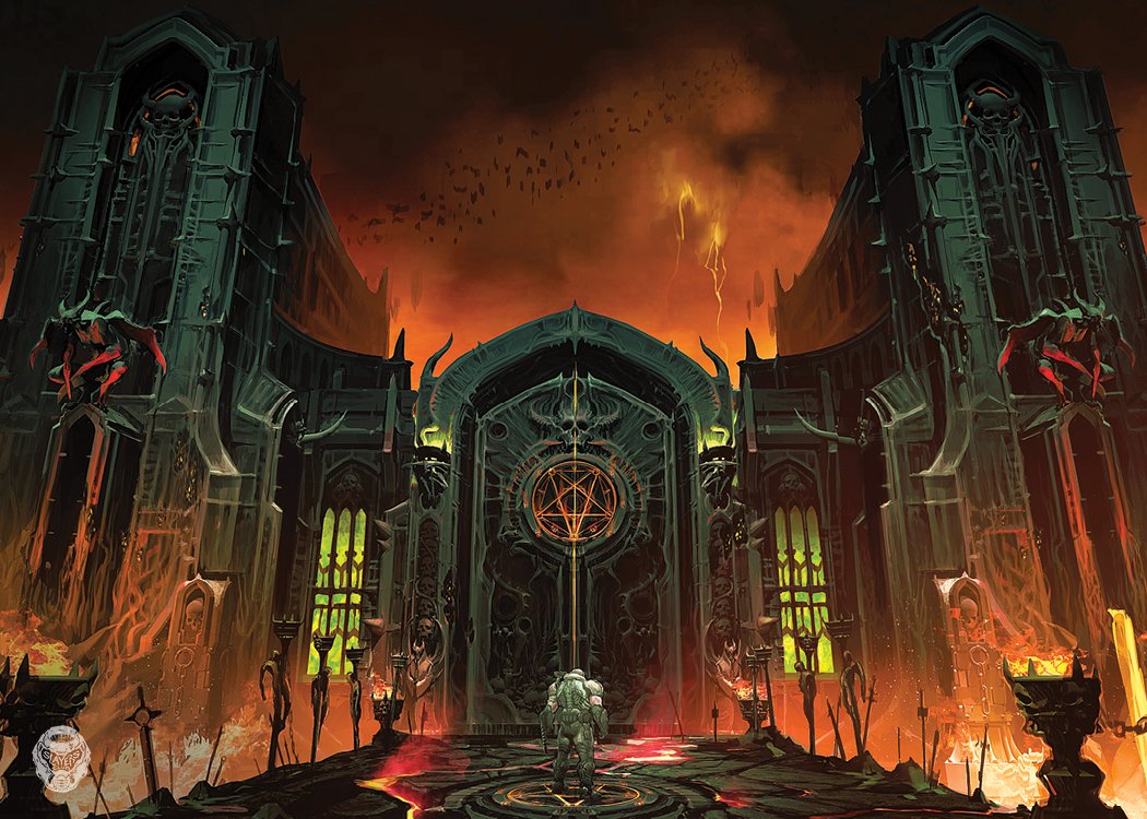 DOOM Eternal muestra las puertas del infierno en un espectacular arte ...
