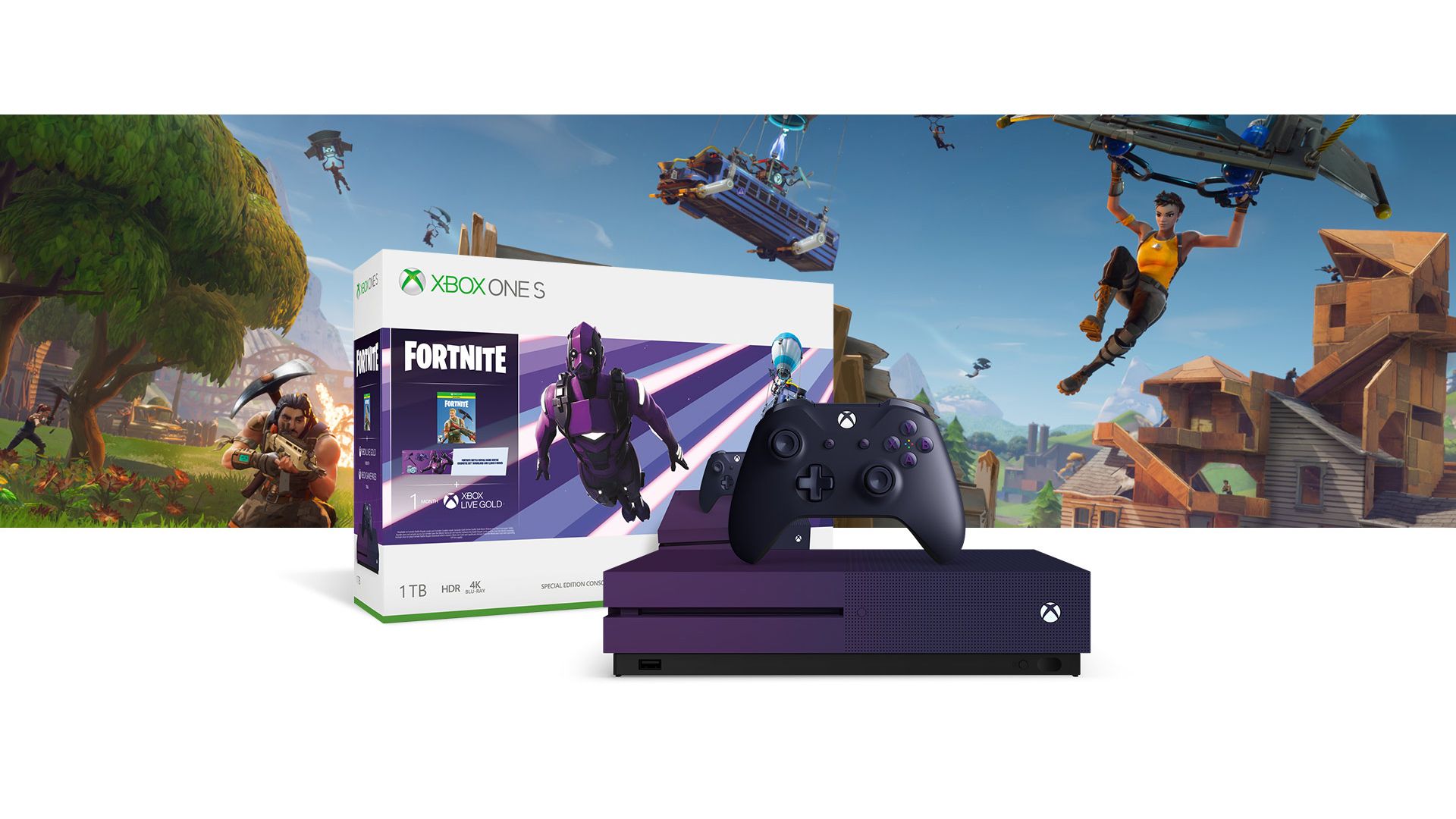 Anunciada oficialmente la Xbox One S de Fortnite e incluye la skin ...