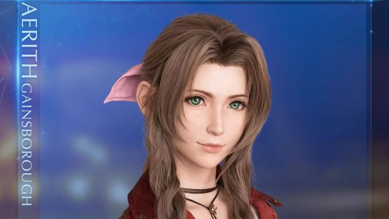 Final Fantasy VII Remake luce teaser, avatar y fondo de pantalla de Aeris