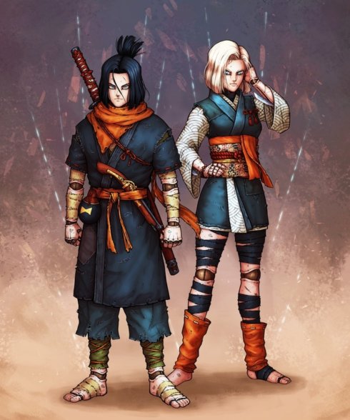 Así serían los personajes de Dragon Ball Z y Super como samuráis