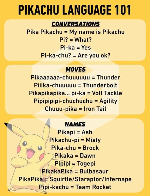 Pokémon: Descubre qué dice Pikachu con esta traducción de sus sonidos