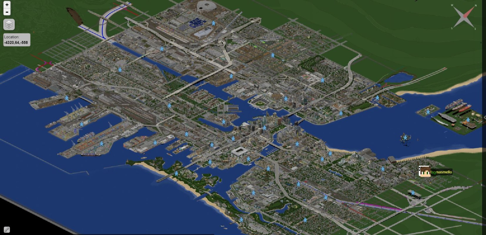 Un equipo de más de 400 personas recrea una ciudad al completo en Minecraft