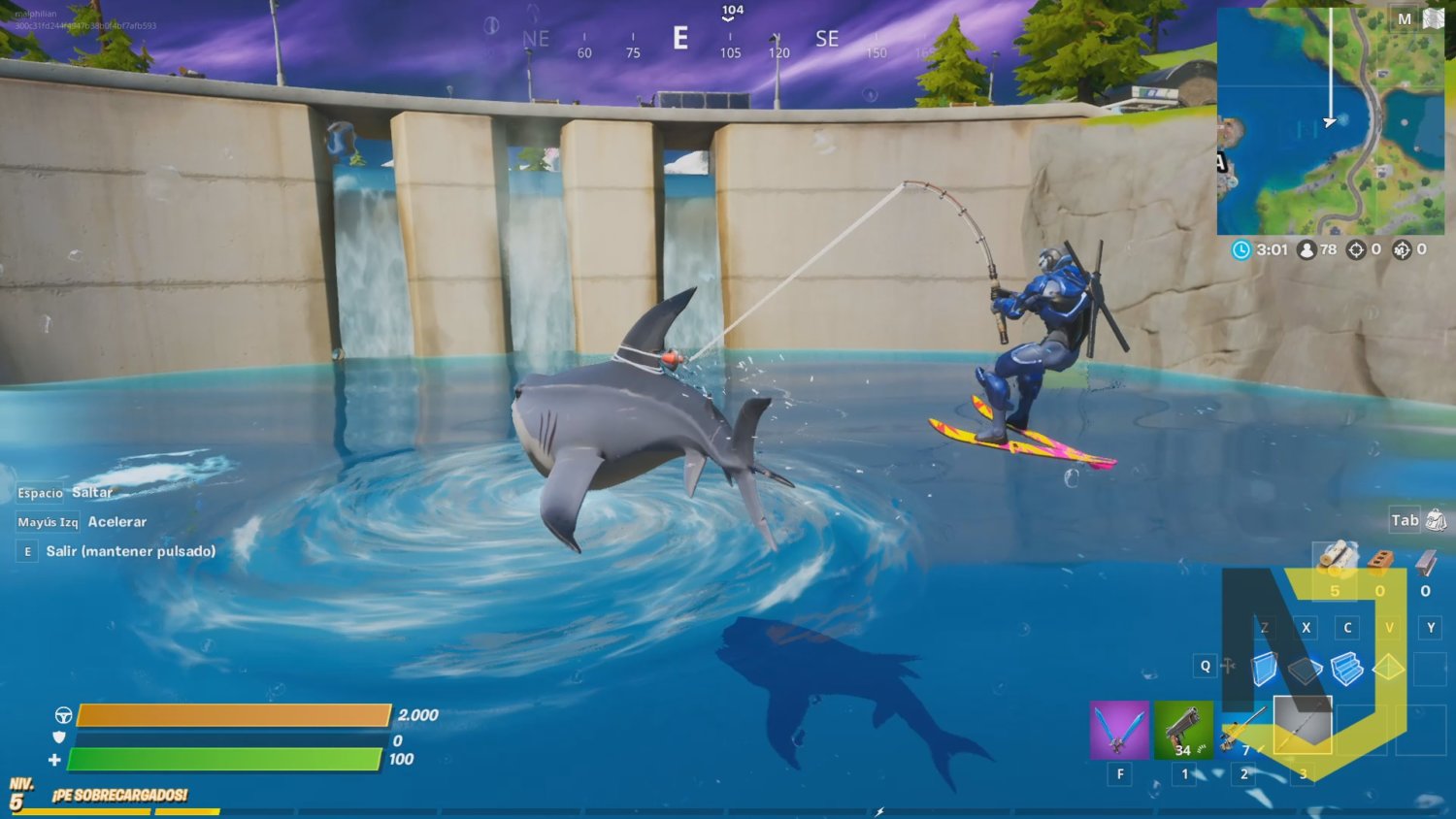 Fortnite: guía para domesticar tiburones en la Temporada 3