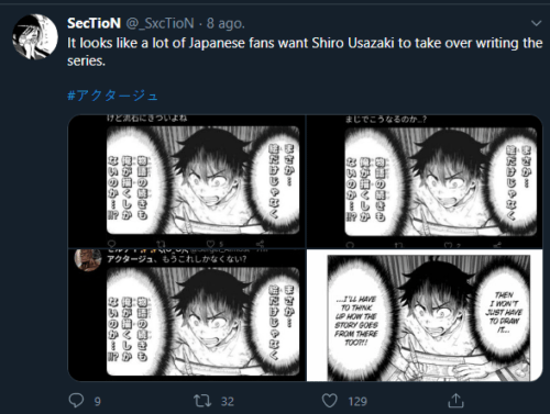 Los fans de Act-Age muestran su apoyo a la dibujante, Shiro Usazaki