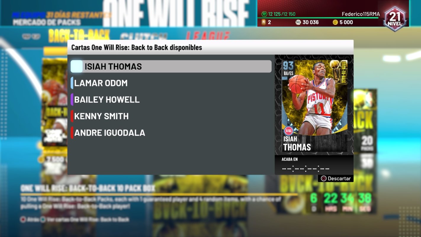 NBA 2K21 MyTeam: nueva colección Back-To-Back y desafíos en Agendas de la Temporada (15/09/2020)