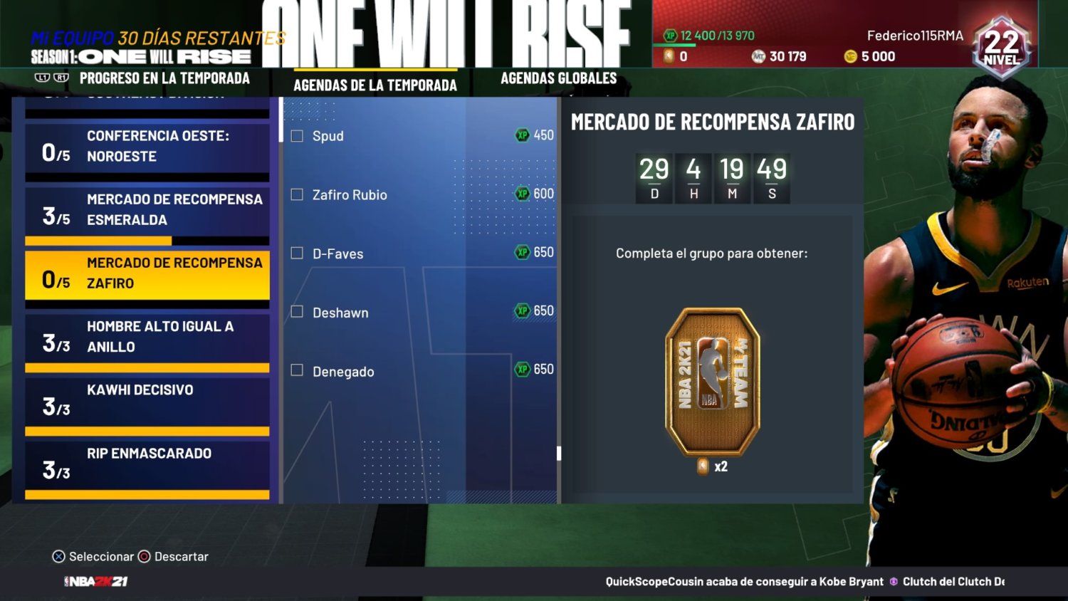 NBA 2K21 MyTeam: nuevos objetivos con los zafiros de tokens y más objetivos de conferencias