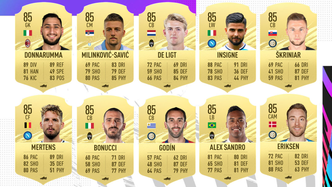 FIFA 21: estos son los jugadores con mejor media de la Serie A