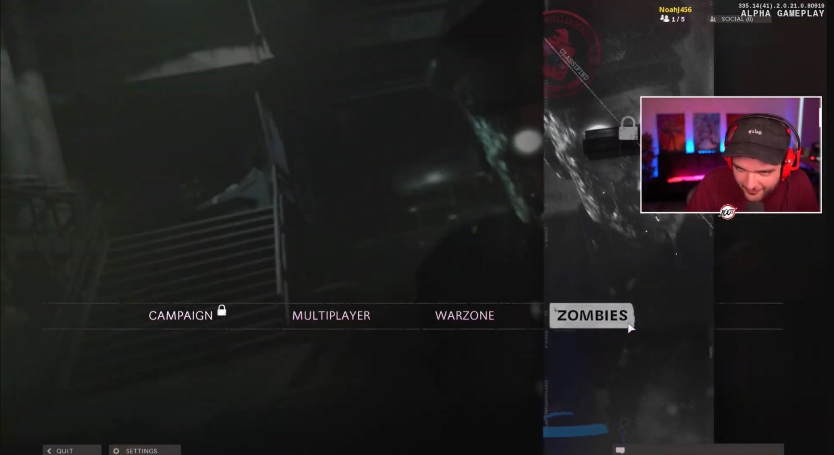 Así es el menú de Call of Duty: Black Ops Cold War