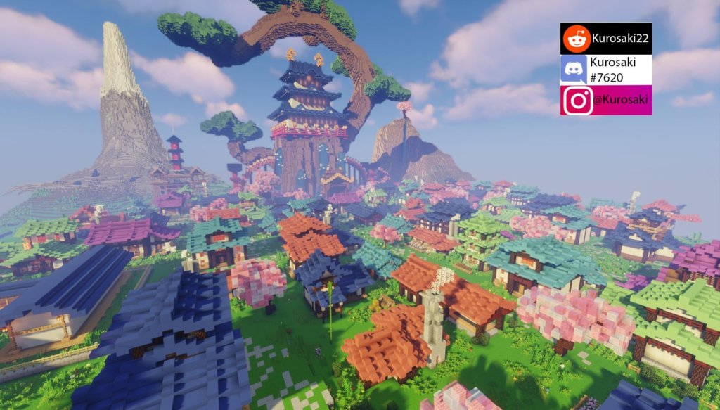 Recrean la Wano de One Piece en Minecraft al detalle