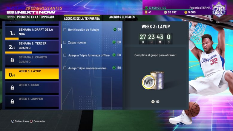 NBA 2K21 MyTeam: nueva colección Possessed, desafío semanal y objetivos en Agendas de la Temporada