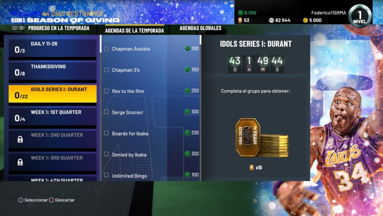 NBA 2K21 MyTeam: nueva colección Idols (Season 3), desafío semanal y objetivos en Agendas de la ...