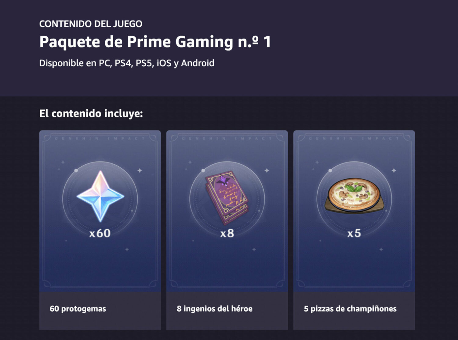 Cómo conseguir protogemas gratis en Genshin Impact gracias a Prime Gaming
