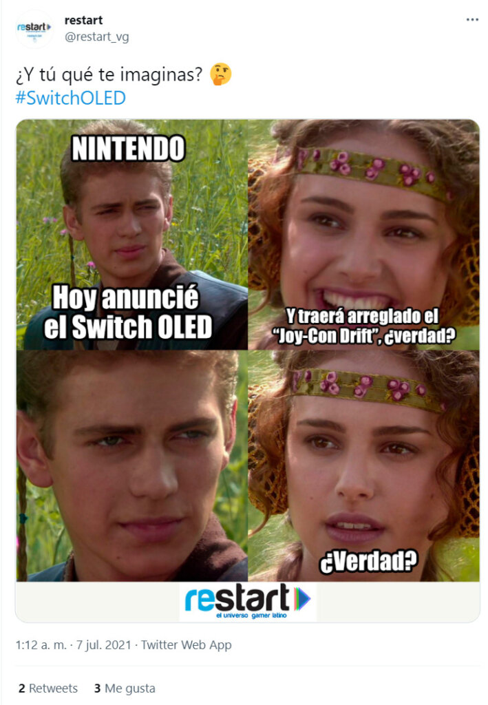 Nintendo Switch OLED: Memes que no te puedes perder