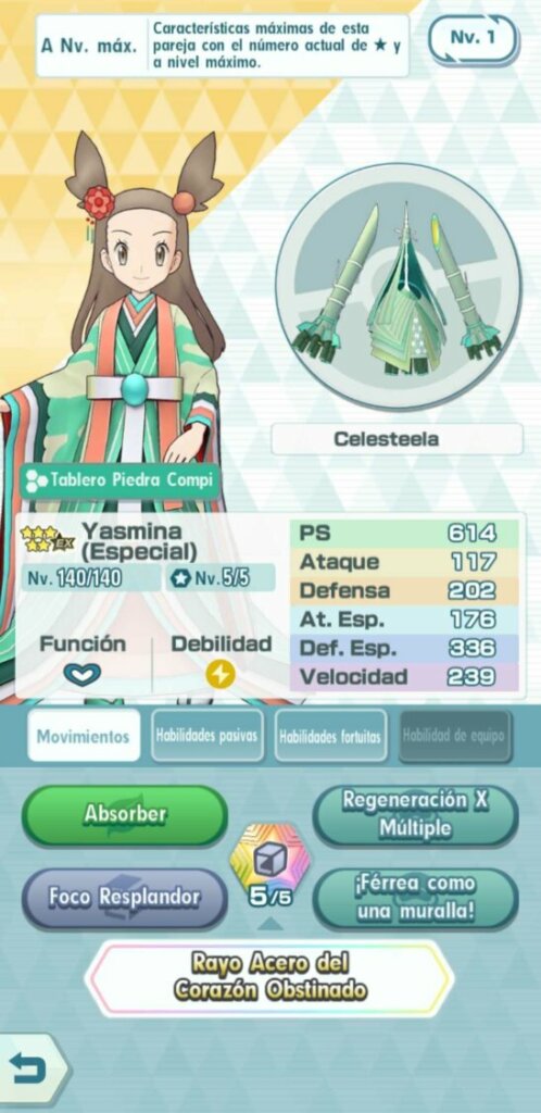 Pokémon Masters EX: Análisis de Yasmina (Especial) y Celesteela