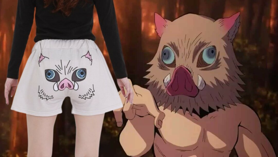 Kimetsu no Yaiba: Así son los shorts de Inosuke para cubrir tu retaguardia
