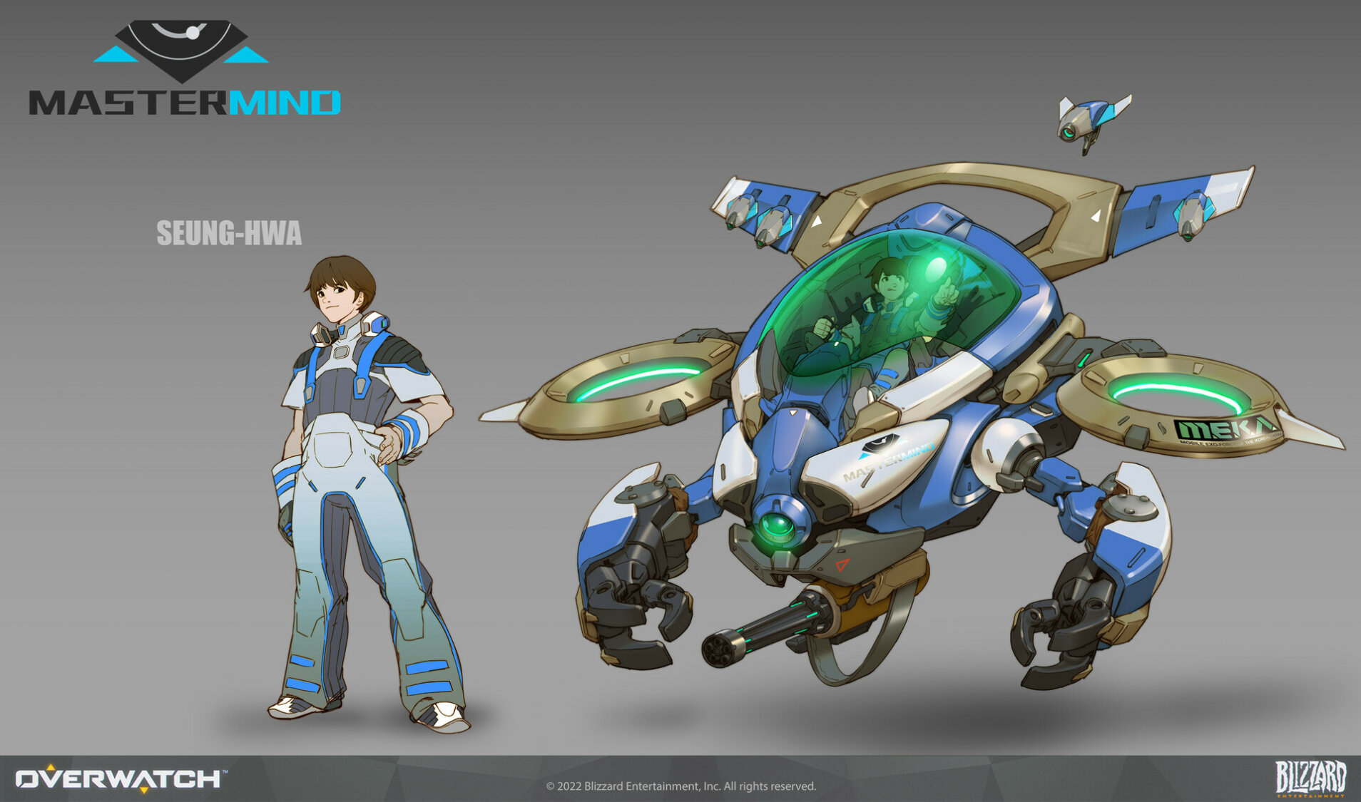 ¿Llegarán los otros pilotos MEKA a Overwatch? Se publica el arte ...