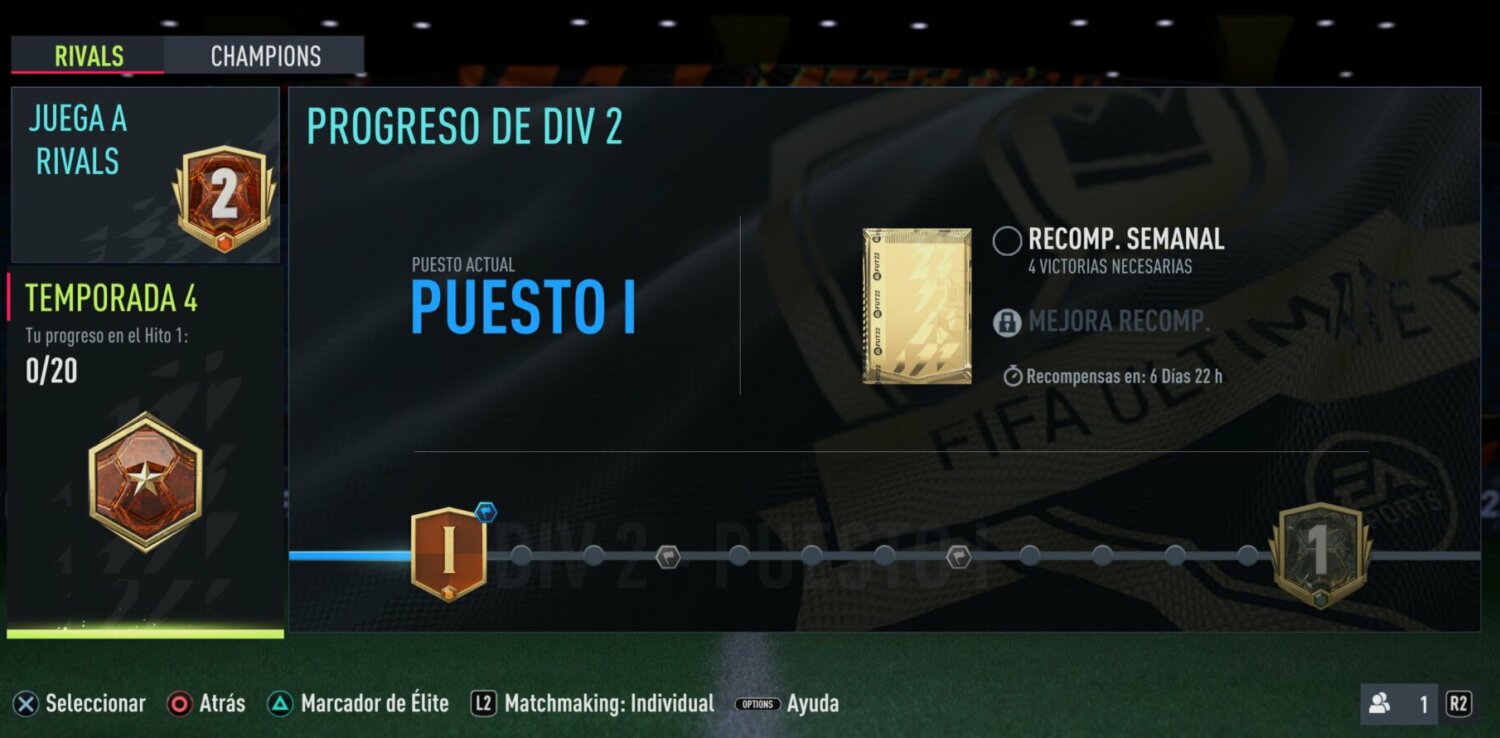FIFA 22: ¿Cambiaron las recompensas de Division Rivals? Parece que sí