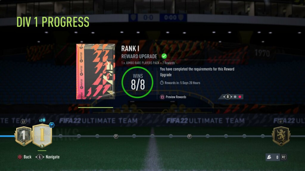 FIFA 22: listado completo de las nuevas recompensas de Division Rivals