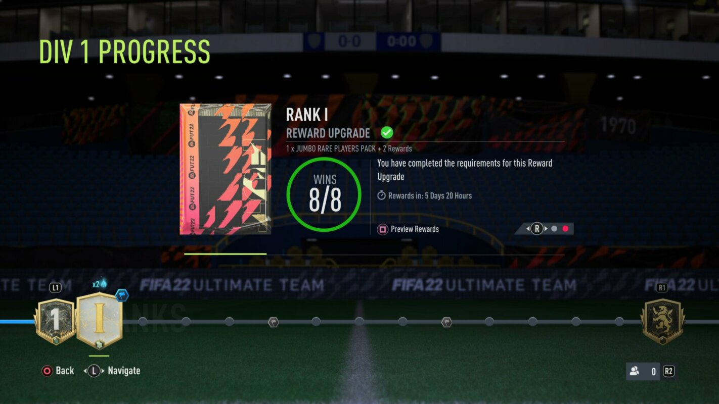 FIFA 22: listado completo de las nuevas recompensas de Division Rivals