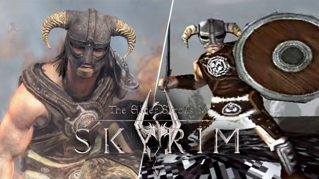 ¿Quieres ver cómo sería Skyrim para PS1? Un fan le ha hecho un ...