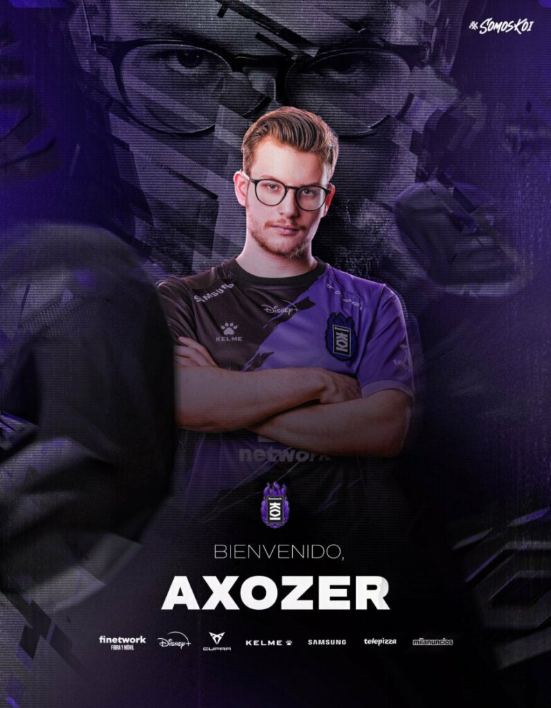 Axozer revela su cara y KOI lo anuncia como su nuevo gran fichaje