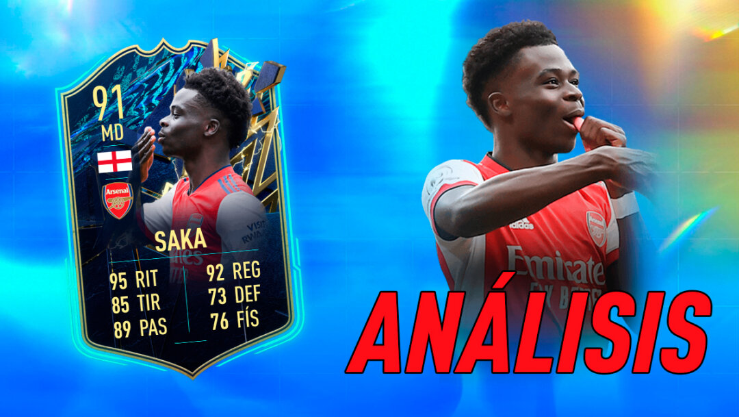 FIFA 22: análisis de Saka TOTS. ¿Por fin una carta gratuita muy valiosa?