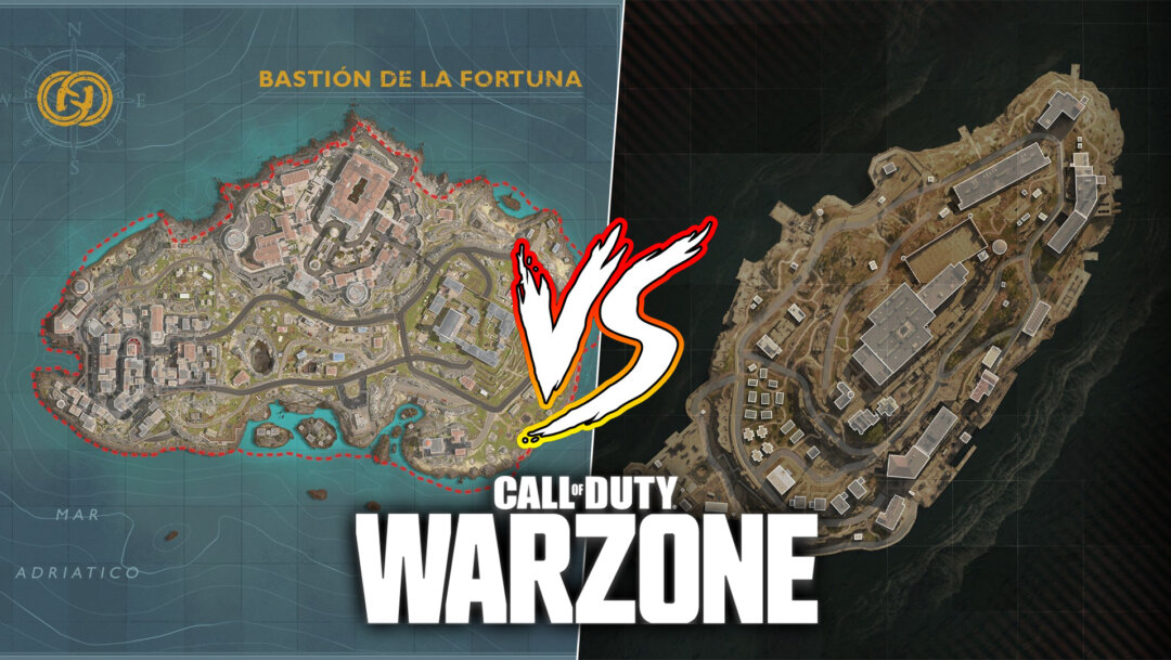 Warzone: Comparan el tamaño del nuevo mapa (Fortune's Keep) de la temporada 4 con Rebirth Island