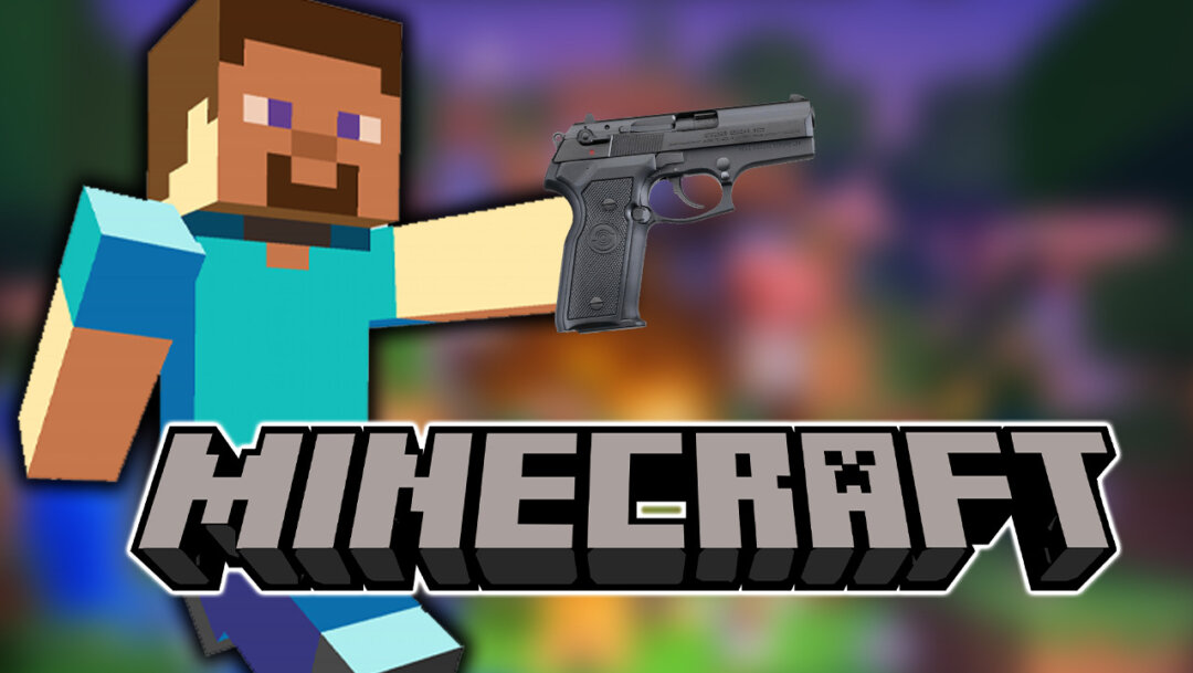 ¿Quién quiere el pico de Minecraft pudiendo tener una pistola que ...