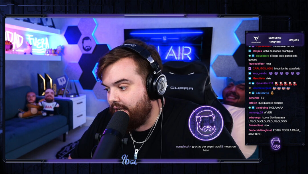 Ibai vuelve a los streams mostrando su nuevo y genial set up