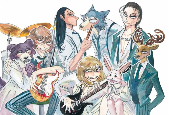 Así son los miembros de Måneskin como personajes de Beastars en una ...