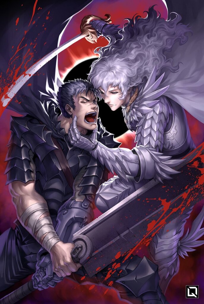 Berserk: Guts y Griffith vuelven a enfrentarse en esta ilustración fan ...