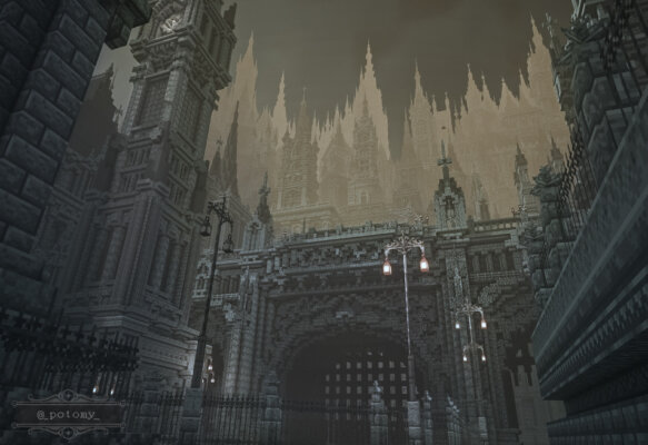 ¿Bloodborne en Minecraft? Así es la impresionante construcción ...