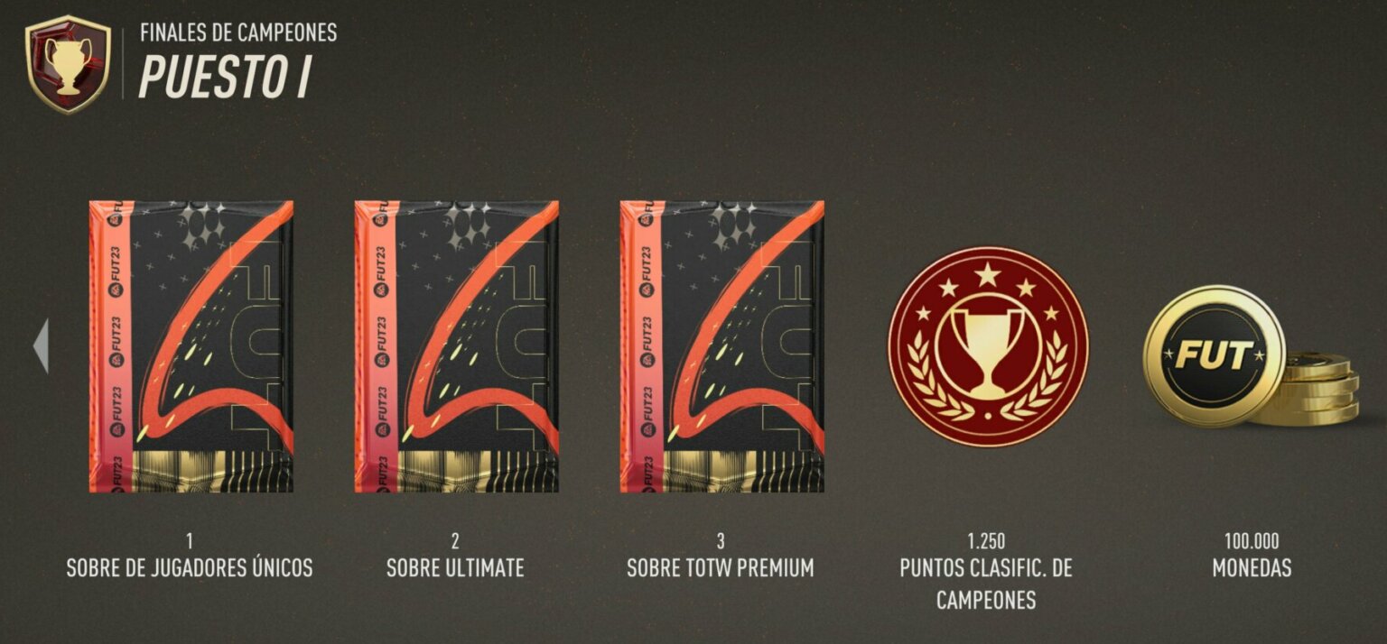 Fifa 23 Estas Son Las Recompensas De Fut Champions