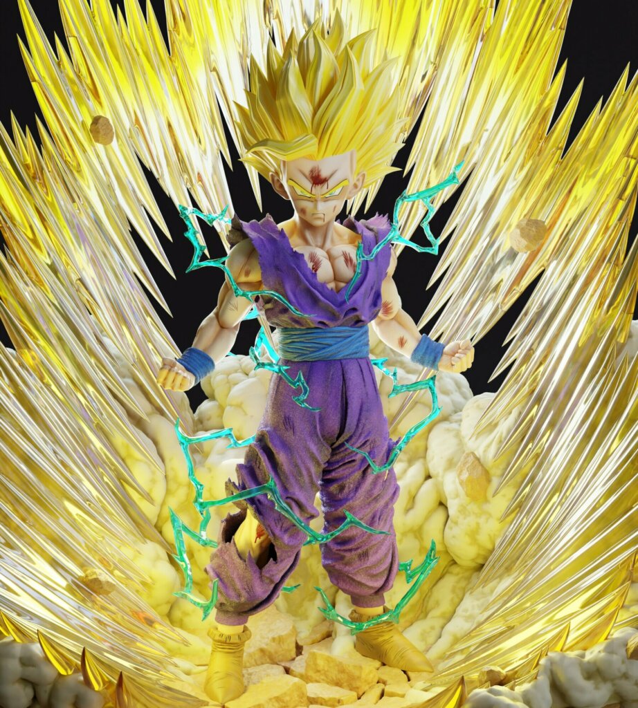 Dragon Ball Z: Necesito que esta resina de Gohan SSJ 2 sea real, porque ...