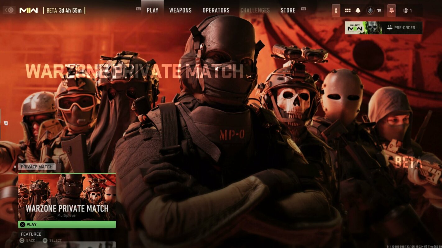 La beta de Modern Warfare 2 ya da acceso al menú de Warzone 2, aunque ...