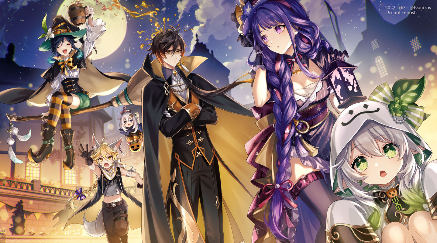 El fan art de Genshin Impact con los cuatro Arcontes que es perfecto ...