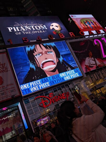 One Piece transforma Times Square; así de increíble se ve pintada por ...