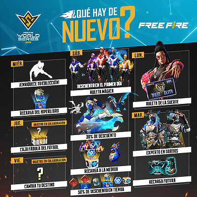 Agenda semanal de Free Fire (22-29 noviembre) y todas las novedades que ...