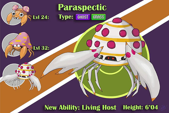 Fan de Pokémon imagina y diseña una evolución increíble para Parasect