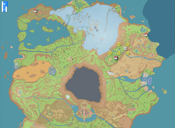 Este mapa de Pokémon Escarlata y Púrpura te permite consultar dónde ...
