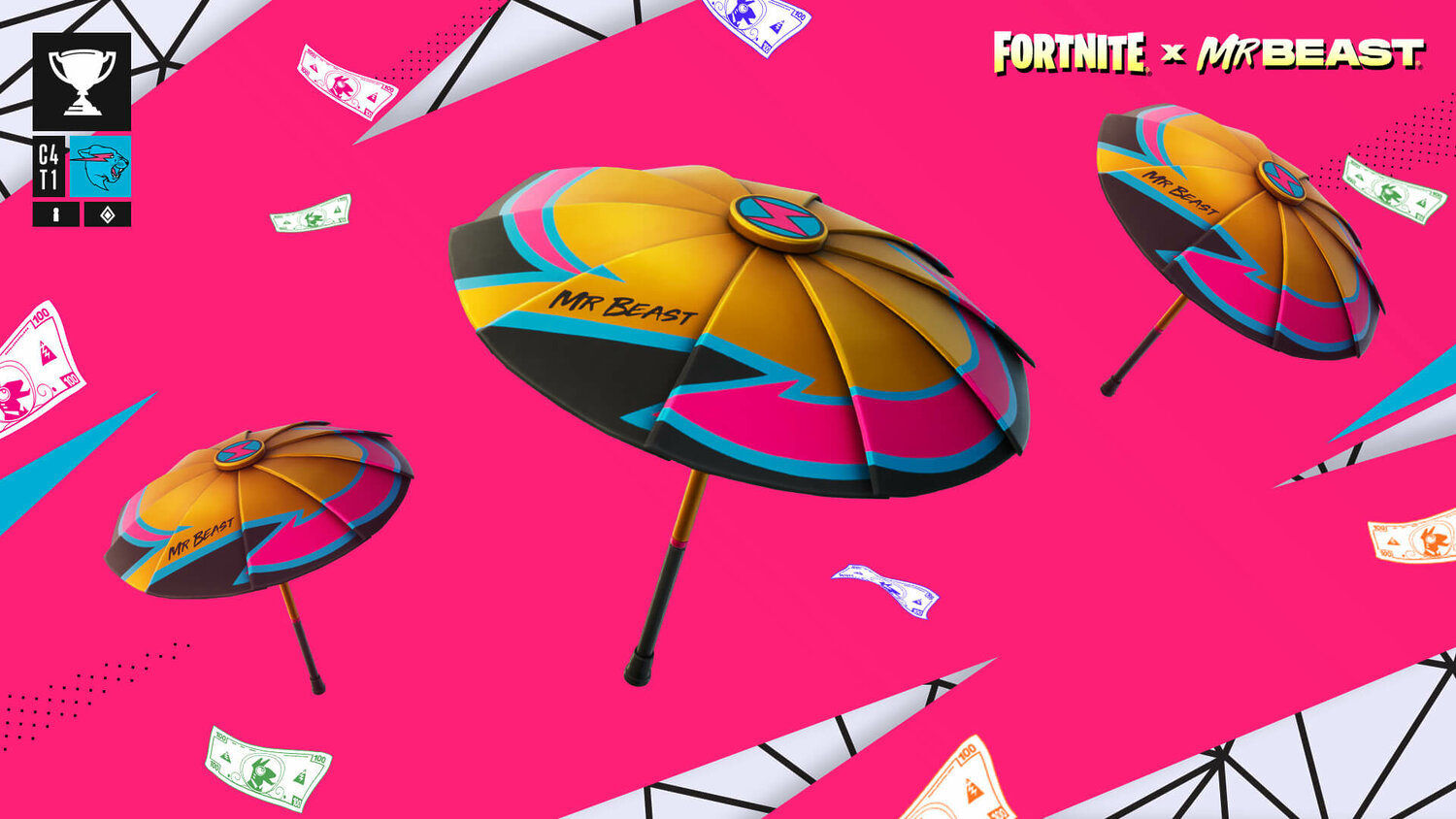 Fortnite: cómo conseguir gratis un ala delta, un grafiti y más con el crossover de MrBeast