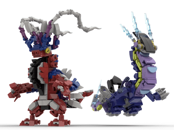 Fan de Pokémon crea versiones LEGO de Koraidon y Miraidon
