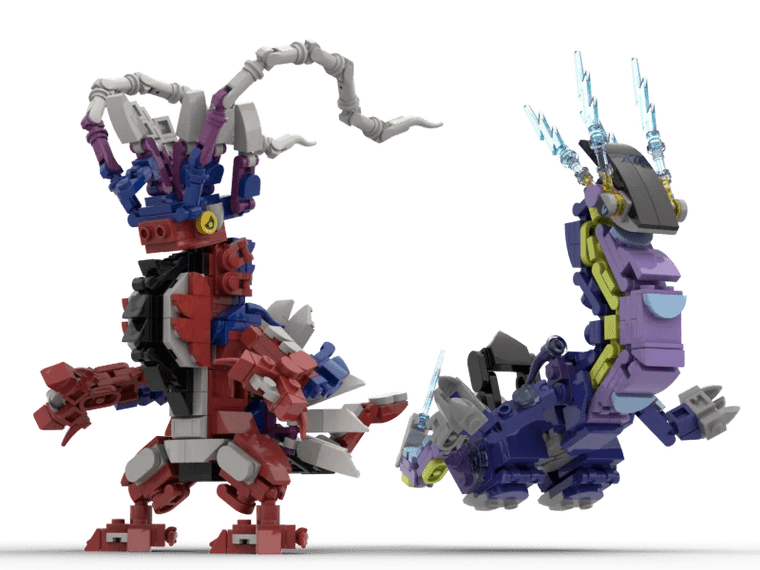 Fan de Pokémon crea versiones LEGO de Koraidon y Miraidon