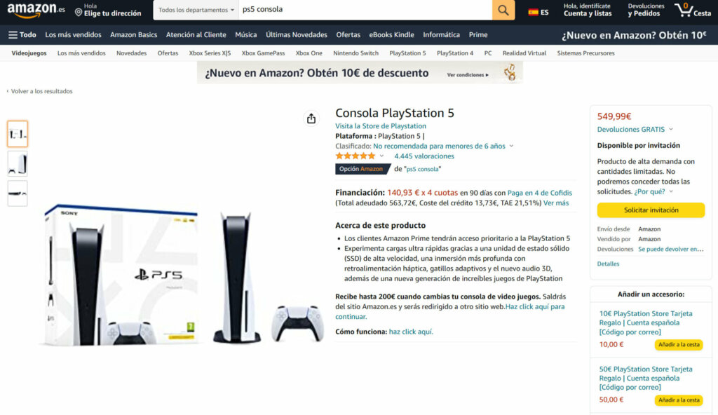Así está el stock de PS5, precios, packs y donde comprarla al mejor precio