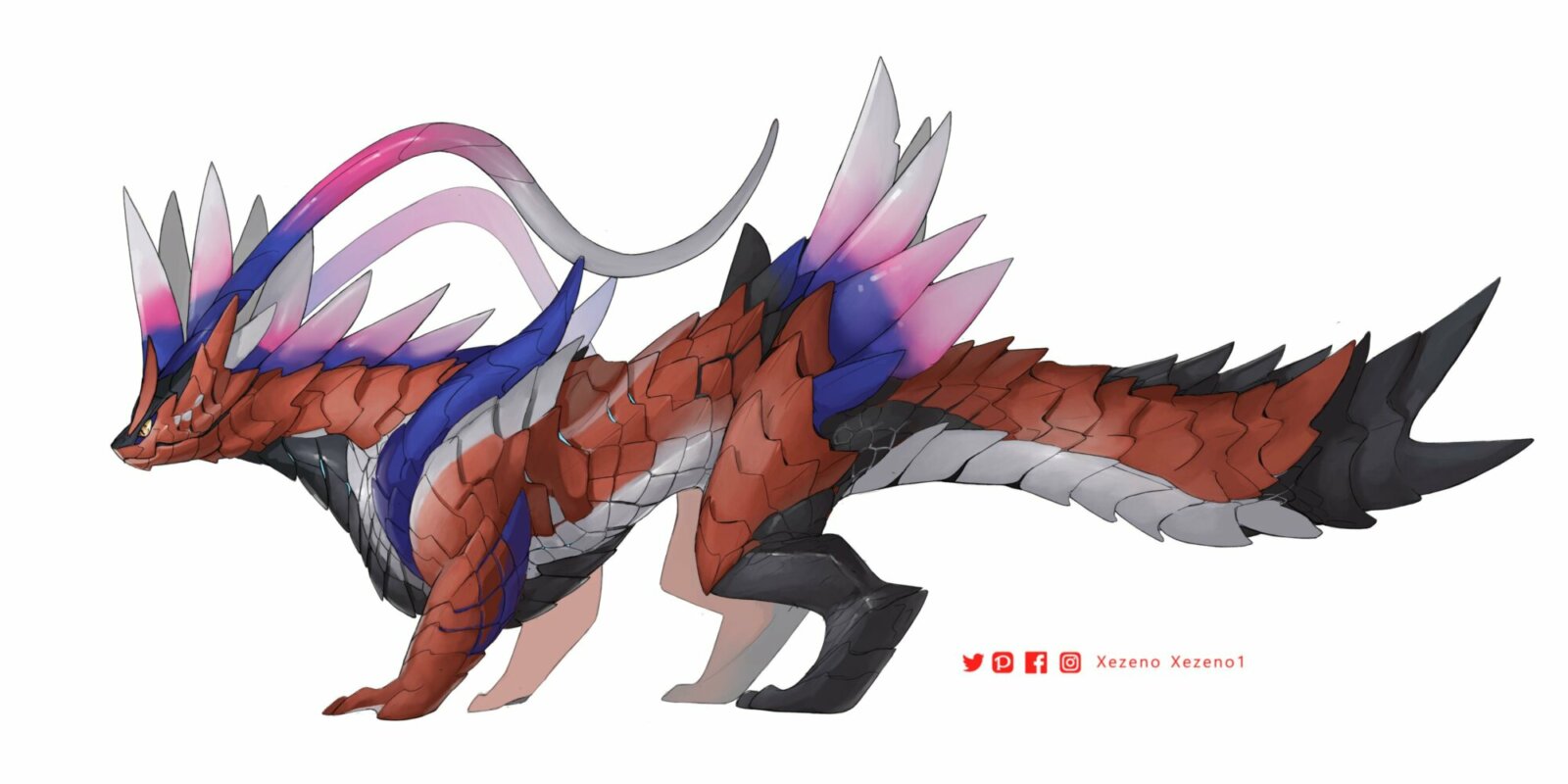 A Pokemon Fan Artist Reinvents Koraidon As A Monster Hunter Monster ...