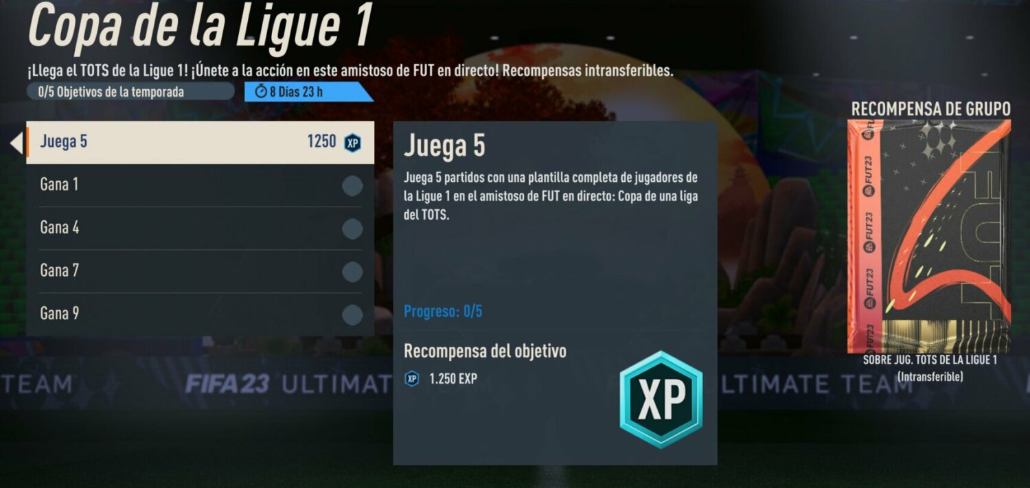 FIFA 23: ya podemos conseguir un sobre de jugador del TOTS de la Ligue 1 asegurado