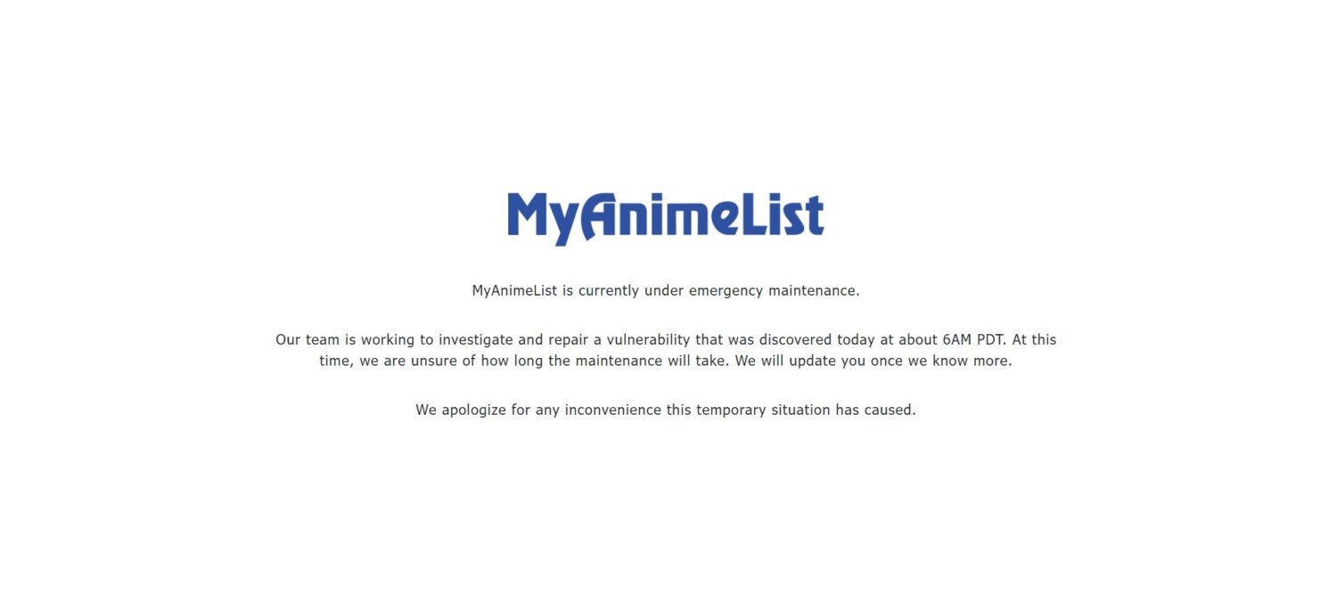 MAL (MyAnimeList) sufre uno de los mayores hackeos de su historia: 'Let ...